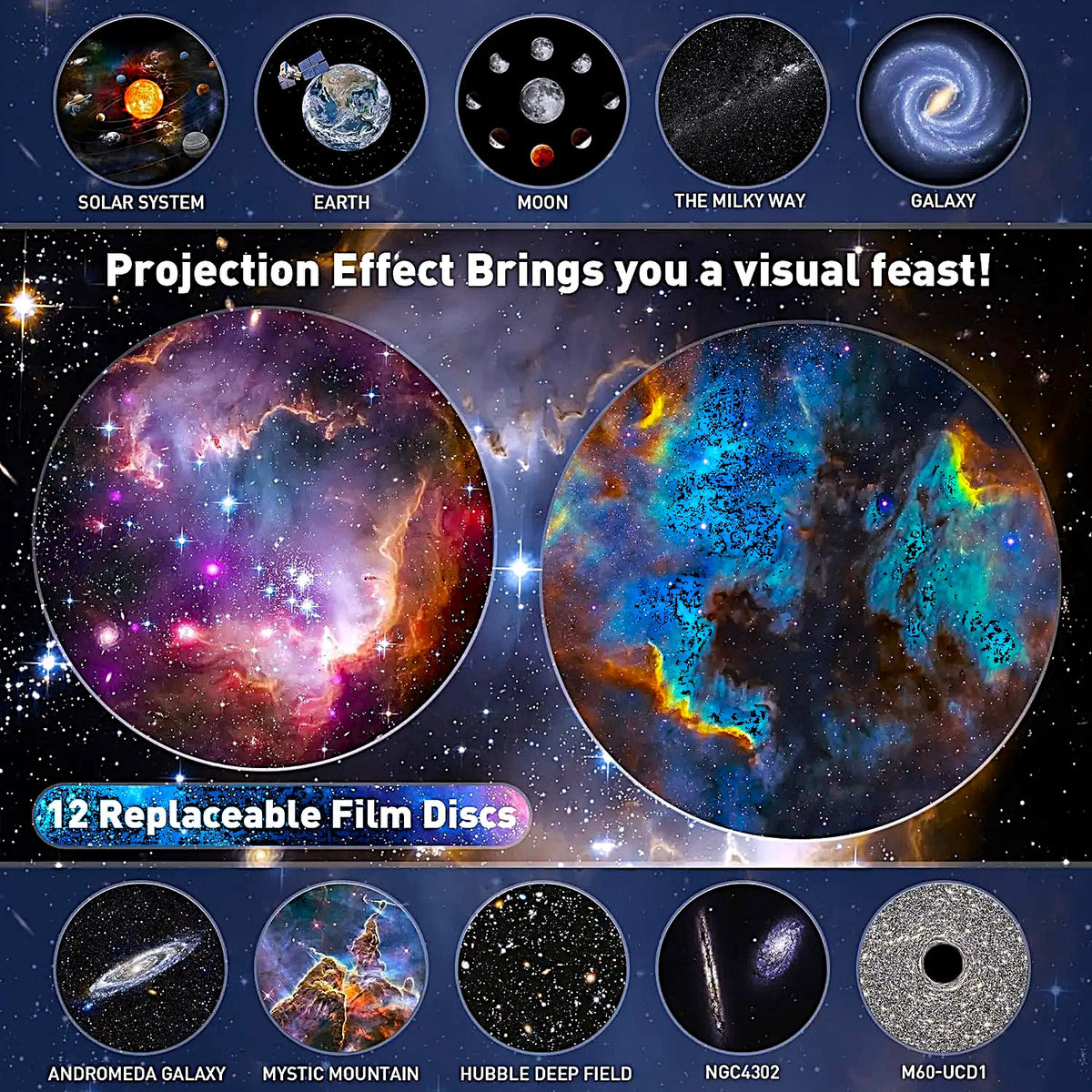 GalaxyPro® 13-in-1 Star Planetarium Projector [NEW 2025 Upgrade ...