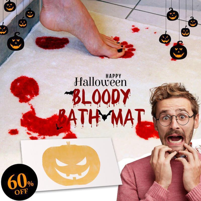 Bloody Color Changing Bath Mat™, Footprint Bath Mat, Blood Mat ...